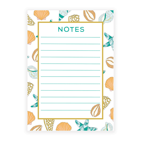 The Happy Sea - Seashells Notepad