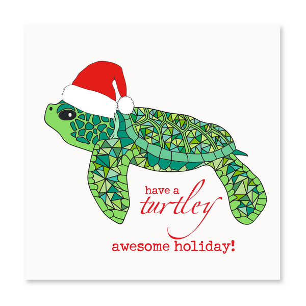 The Happy Sea, Sea Turtle Holiday Card