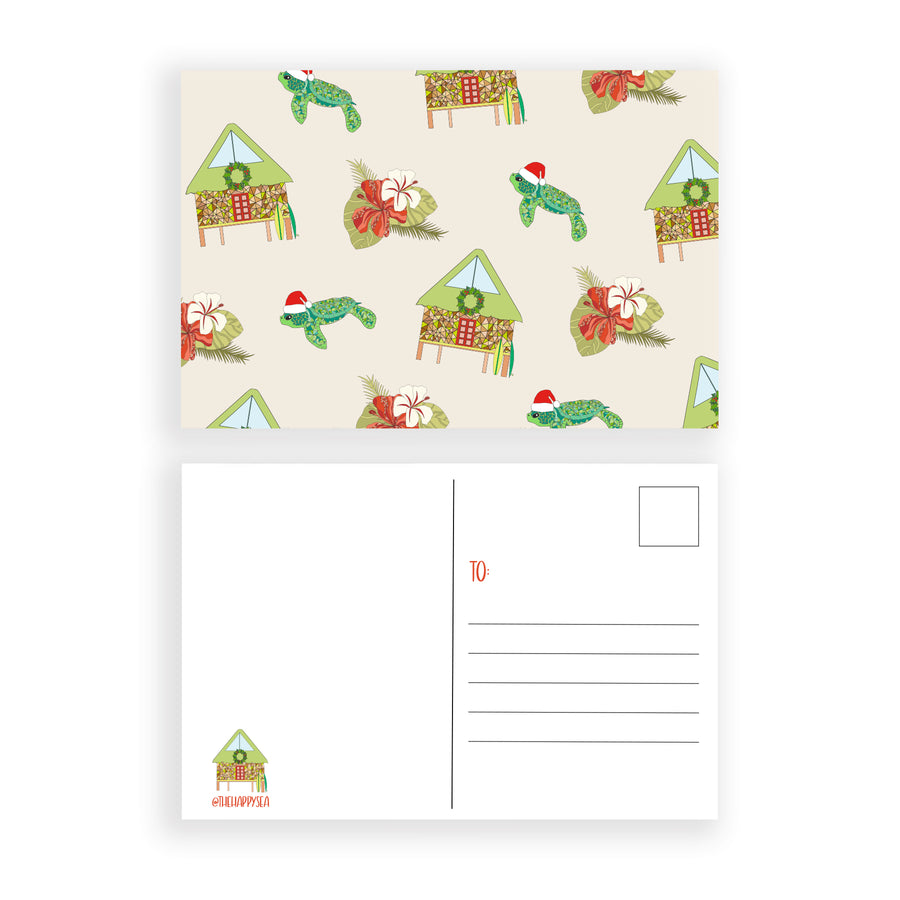 The Happy Sea, Sea Turtle Holiday Card
