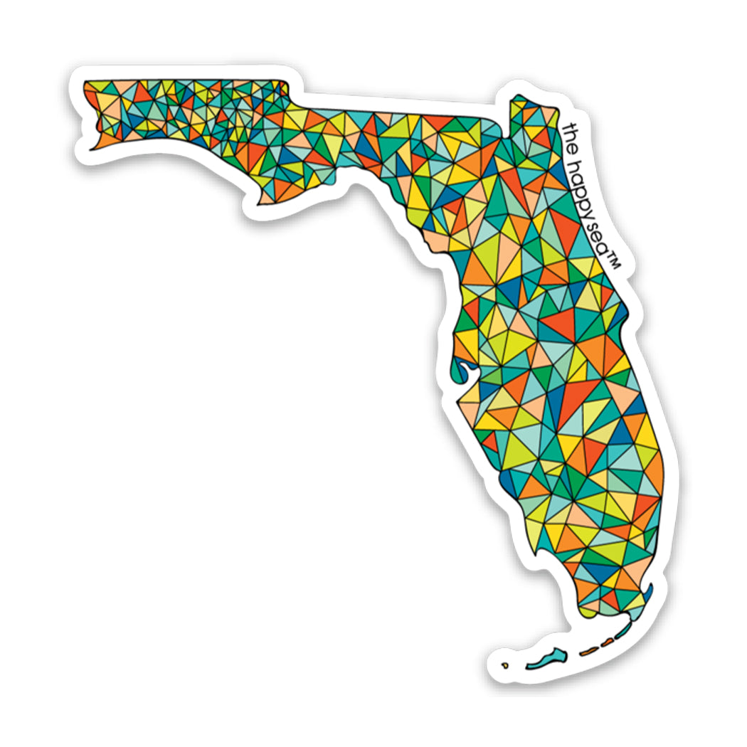The Happy Sea UV Protected, Weather Resistant Vinyl Sticker