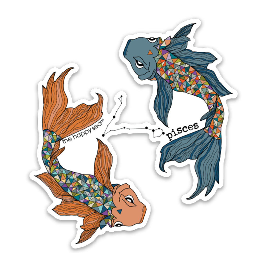 The Happy Sea UV Protected, Weather Resistant Vinyl Sticker